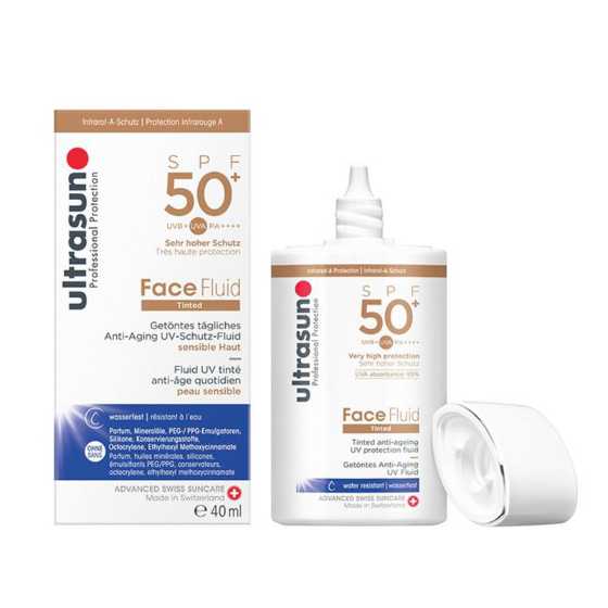 Ultrasun Face Fluid Spf50+Tinted Honey 40ML – iHealth UAE